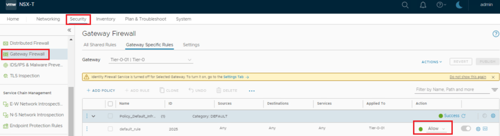 VMware NSX – Gateway Firewall – NSXworld
